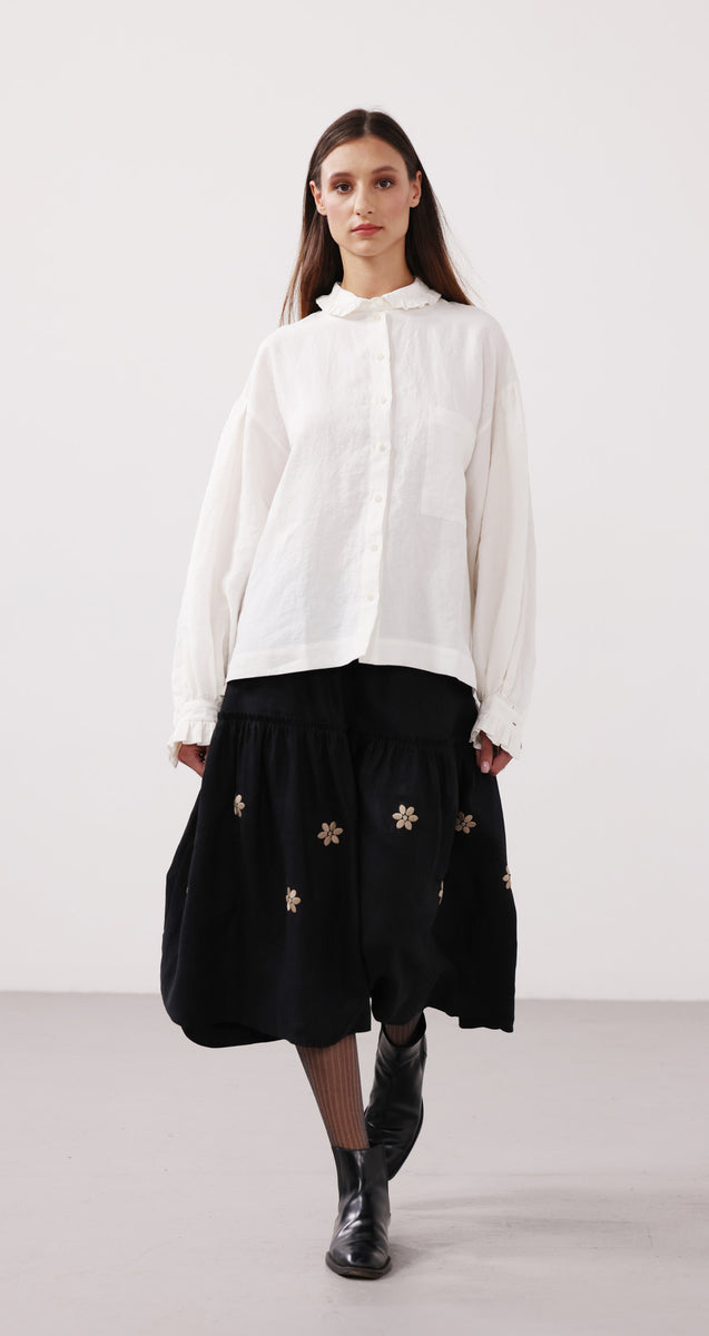 LIMITED EDITION WINNIE SKIRT WITH EMBROIDERY – Jennifer Slattery Textiles